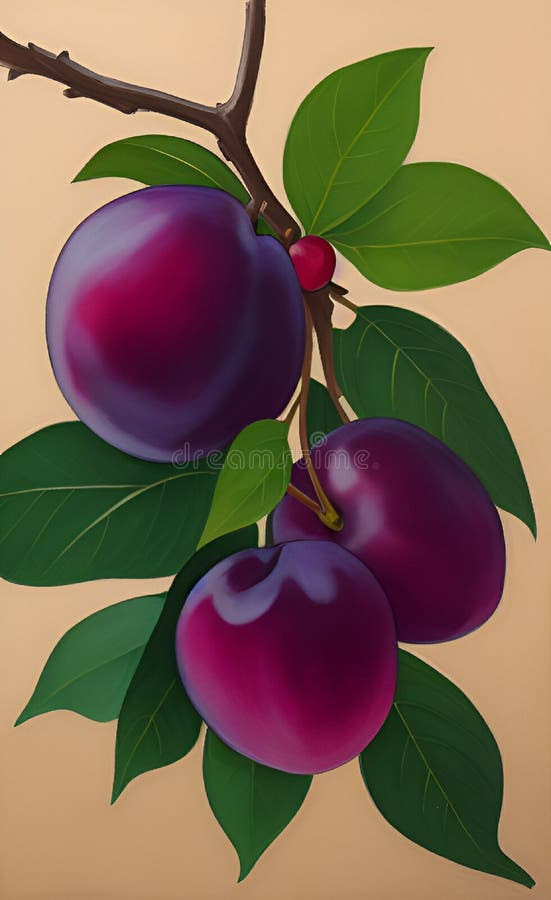 Tree Plums Stock Illustrations – 617 Tree Plums Stock Illustrations ...