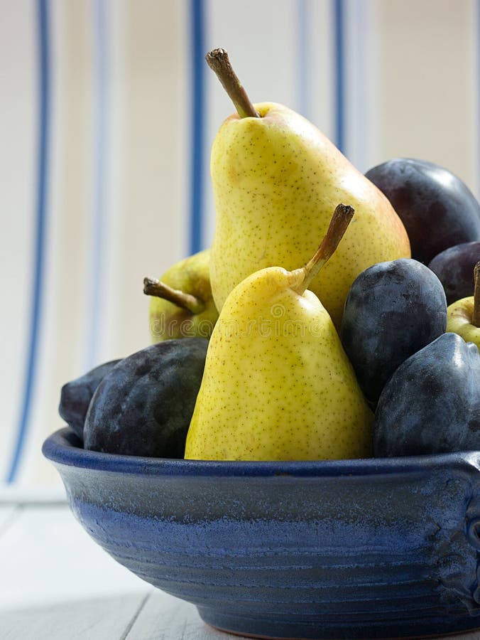 Plums and pears stock photo. Image of health, sweet, fruit - 33464116