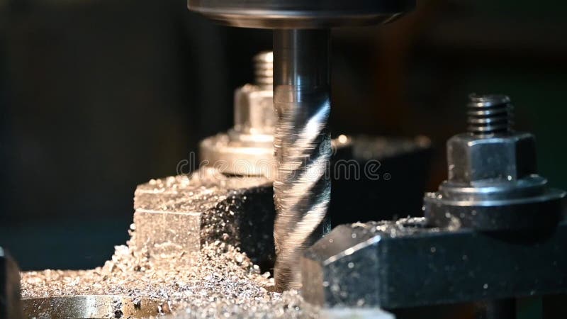 The Plunge Milling Process on NC Milling Machine by Flat Nose End Mill ...