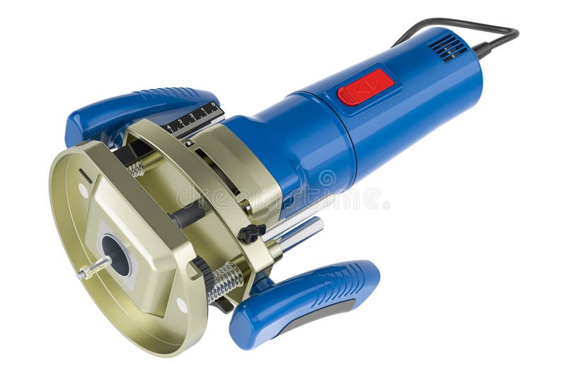 Plunge Router, Plunge Woodworking Router, 3D Rendering Stock ...