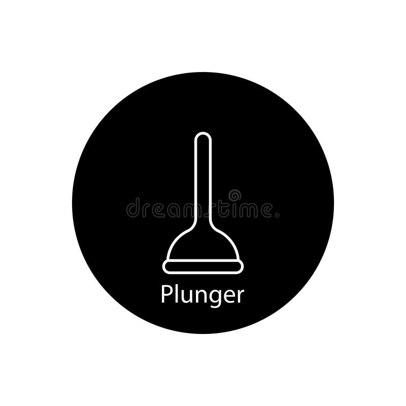 Plunger icon vector stock vector. Illustration of isolated - 288929844