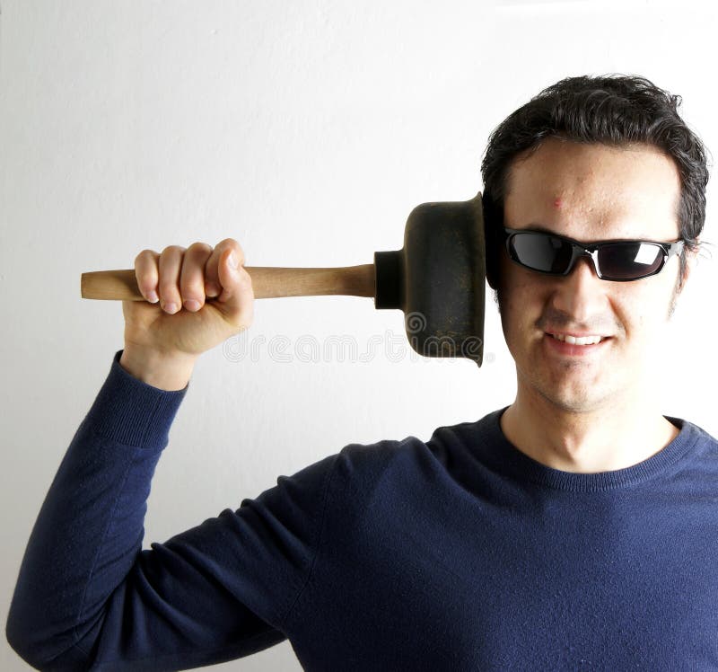 Plunger stock image. Image of profession, equipment, handyman - 50439577