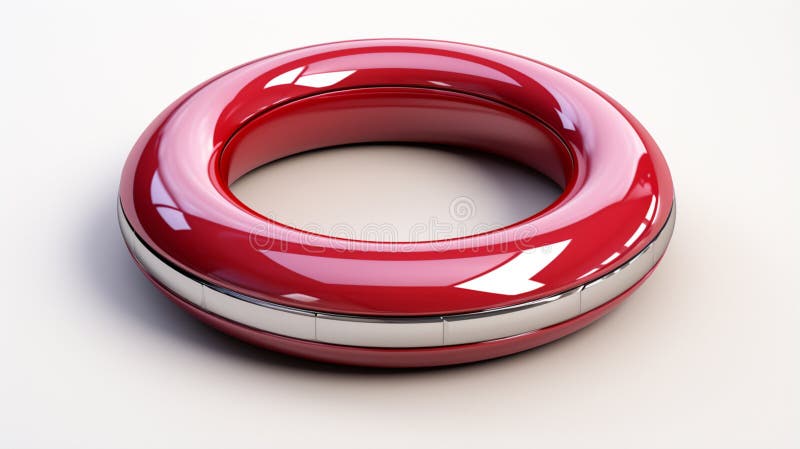 Plunger Ring on White Background Stock Illustration - Illustration of ...