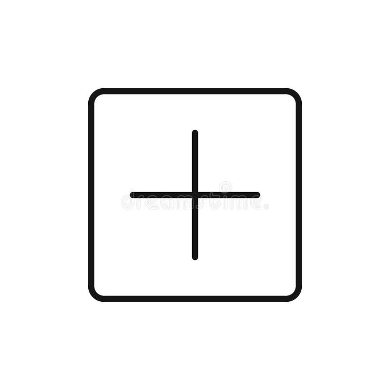 Plus Add Icon Ideal for Adding New Features and Items Stock Vector ...