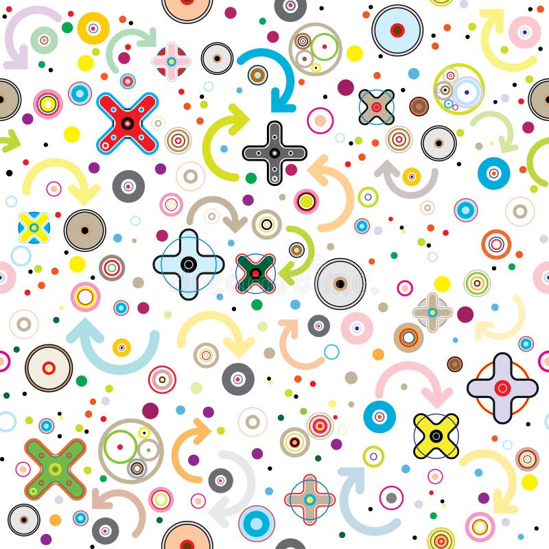 Plus Advantage Seamless Pattern Stock Vector - Illustration of glide ...