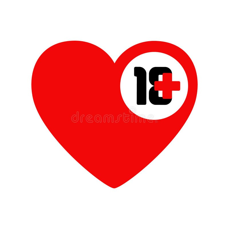 Age Limit To 18 Years. Round Red and White Sign Stock Vector ...