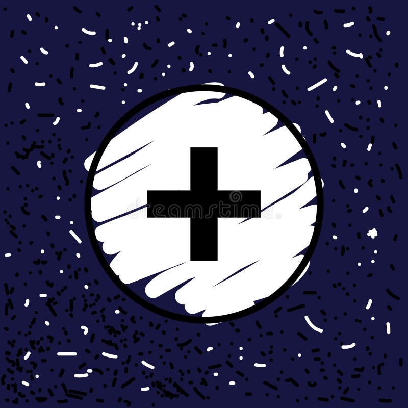 Plus Button Icon Vector Illustration Stock Vector - Illustration of ...