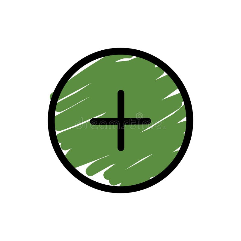 Plus Button stock illustration. Illustration of plus, glossy - 4183323