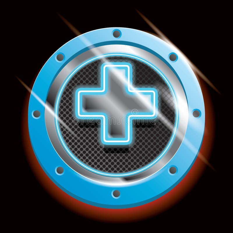 Plus Button. Vector Illustration Decorative Design Stock Vector ...