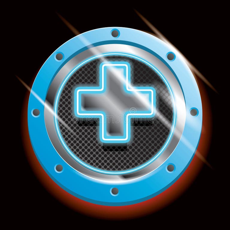 Plus Button. Vector Illustration Decorative Design Stock Vector ...