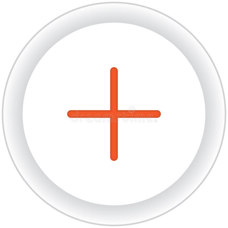 Plus Button. Vector Illustration Decorative Design Stock Vector ...
