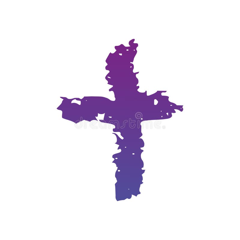 Plus or Cross Symbols. Hand Painted Plus Cross Sign Isolated on a White ...