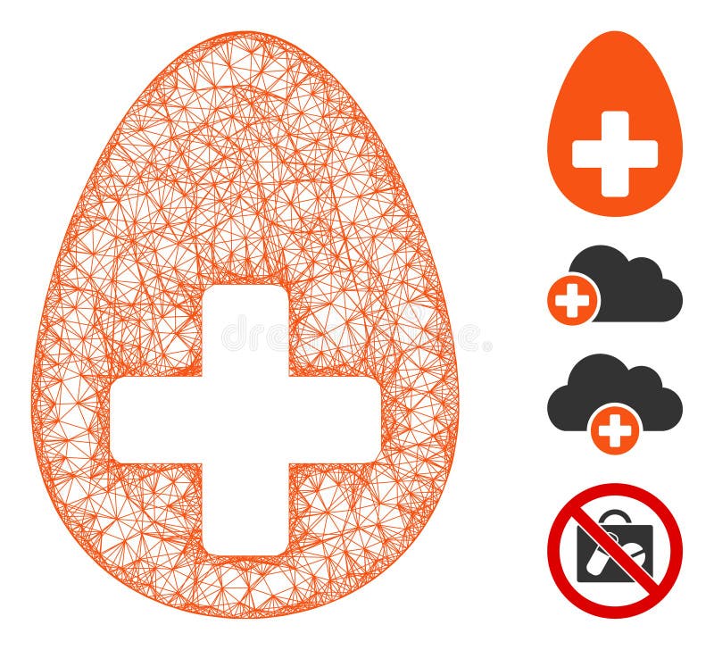 Plus Egg Web Vector Mesh Illustration Stock Illustration - Illustration ...