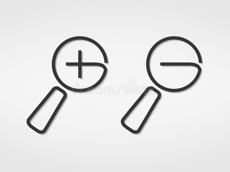 Plus En Minus Vectorpictogram in Moderne Ontwerpstijl Voor Website En ...