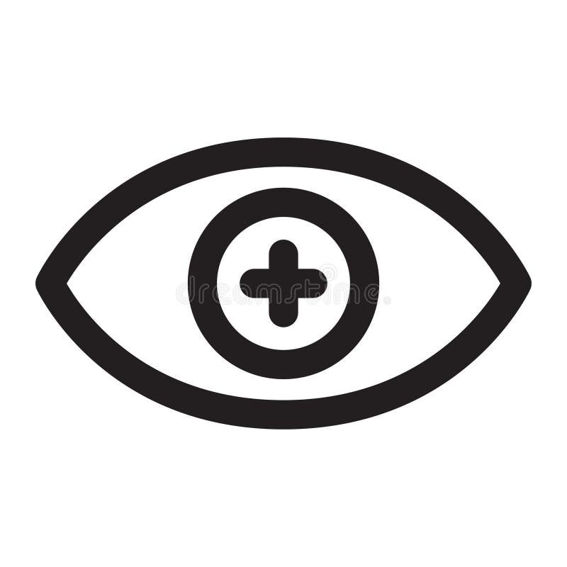 Plus Eyes stock vector. Illustration of cross, creative - 99714825