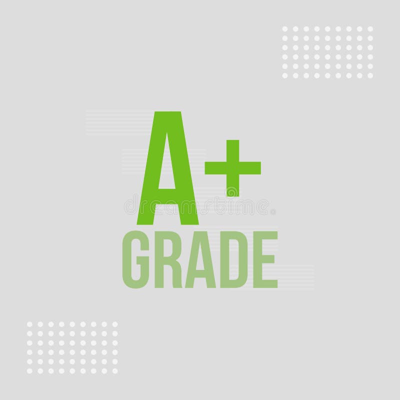 C Grade Typography Text on White Concept Background Design. Stock ...