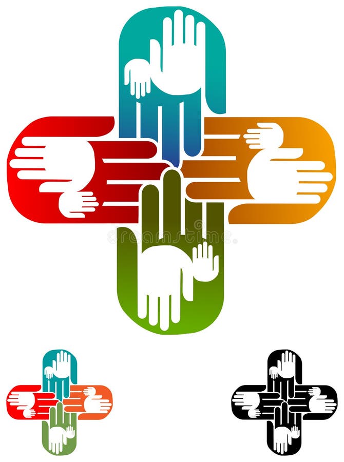 Plus hands stock vector. Illustration of connect, artwork - 46239053