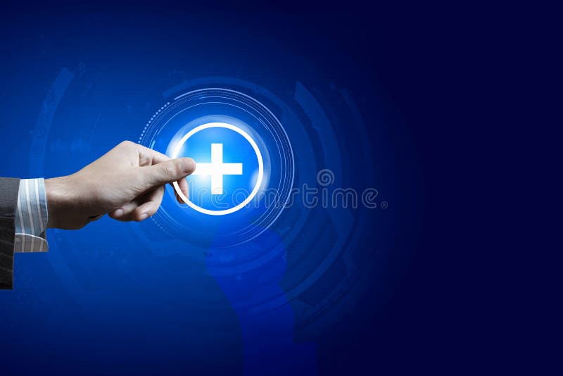 Plus icon stock photo. Image of plus, technology, icon - 56904314
