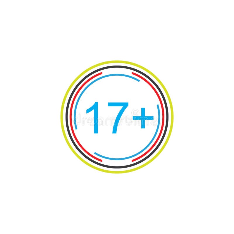 17 Plus Icon Illustration Vector Sign Symbol Stock Vector ...