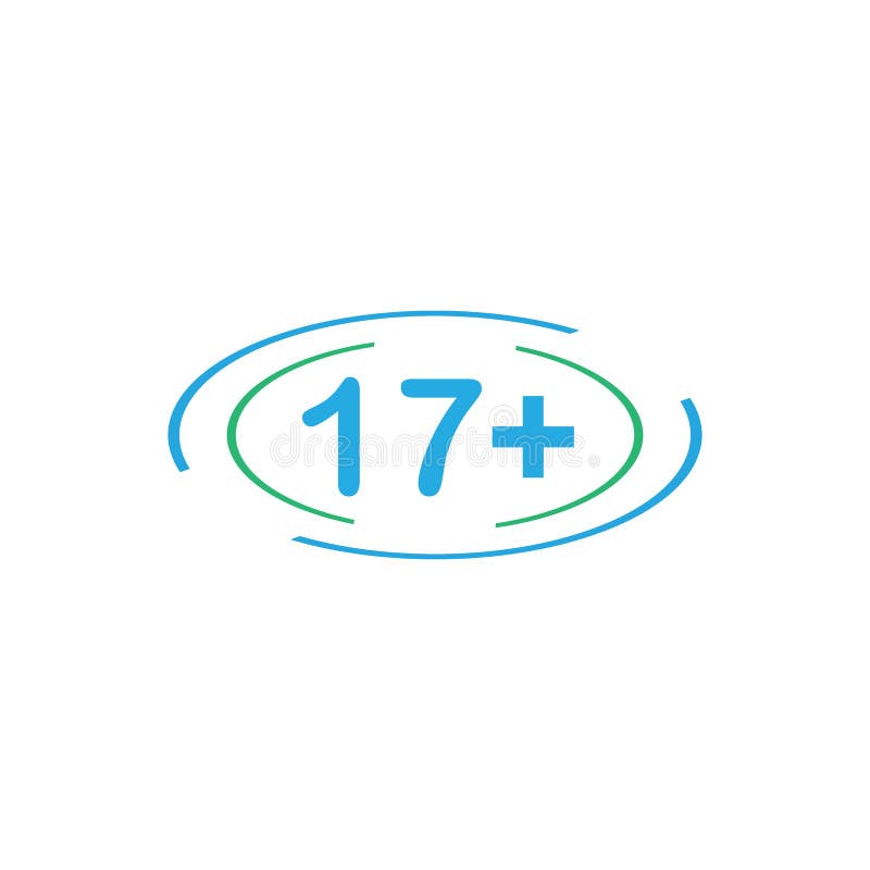 17 Plus Icon Illustration Vector Sign Symbol Stock Vector ...