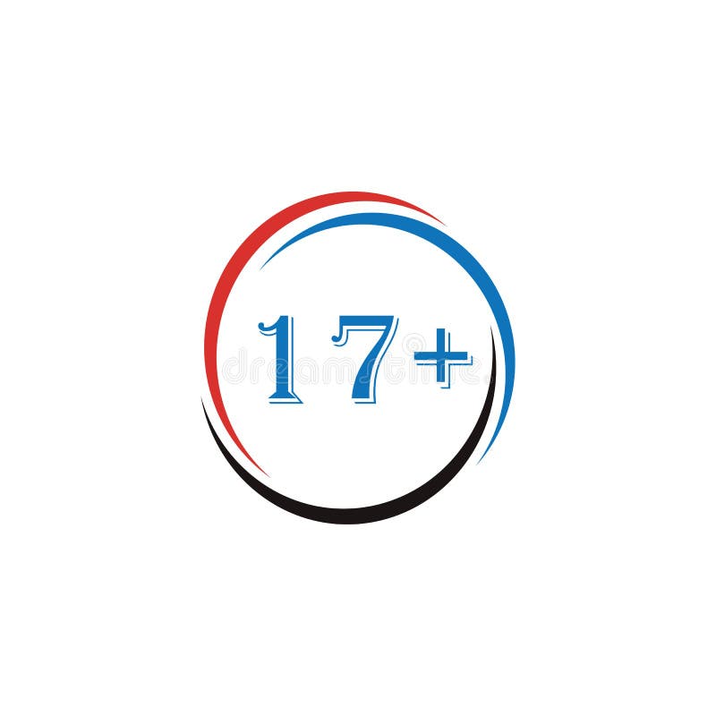 17 Plus Icon Illustration Vector Sign Symbol Stock Vector ...