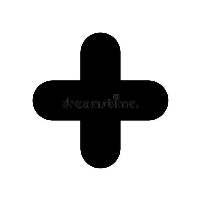 Plus Icon. Math Symbol. Adding Process. Medical Element. Isolated ...