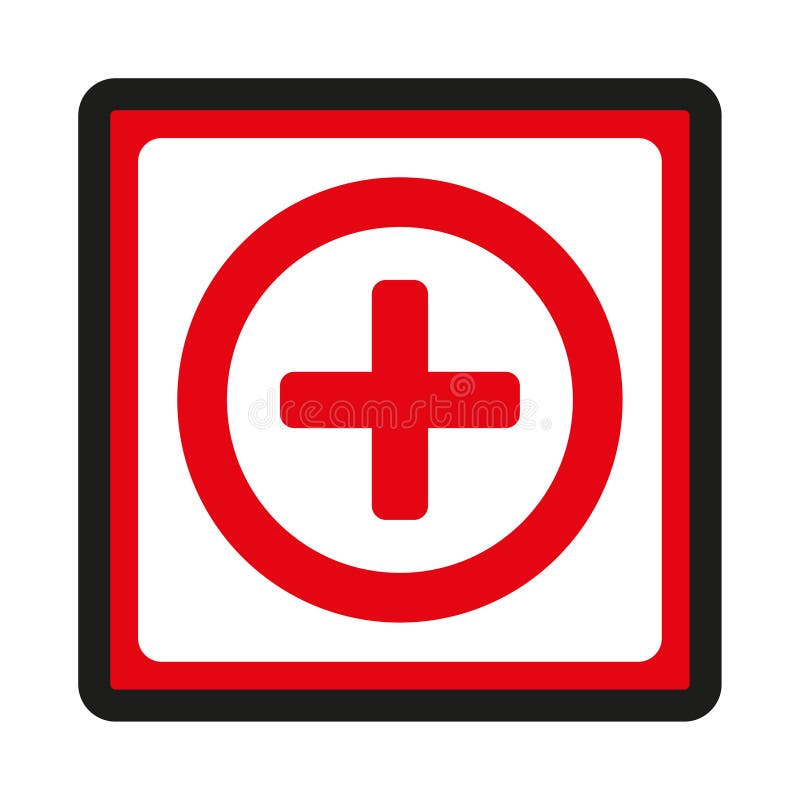 Plus Icon. Medical Button. Icon for Web Site. Vector Illustration Stock ...