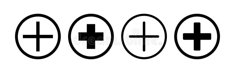 Plus Icon . Add plus icon stock vector. Illustration of medical - 278133814