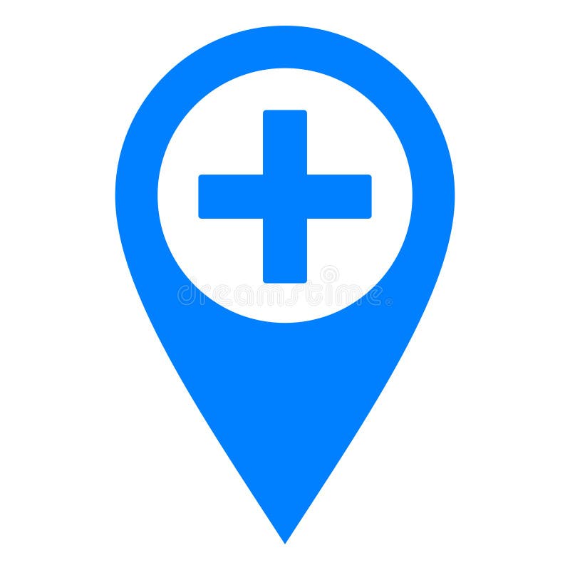 Plus and location pin stock vector. Illustration of plus - 173318406