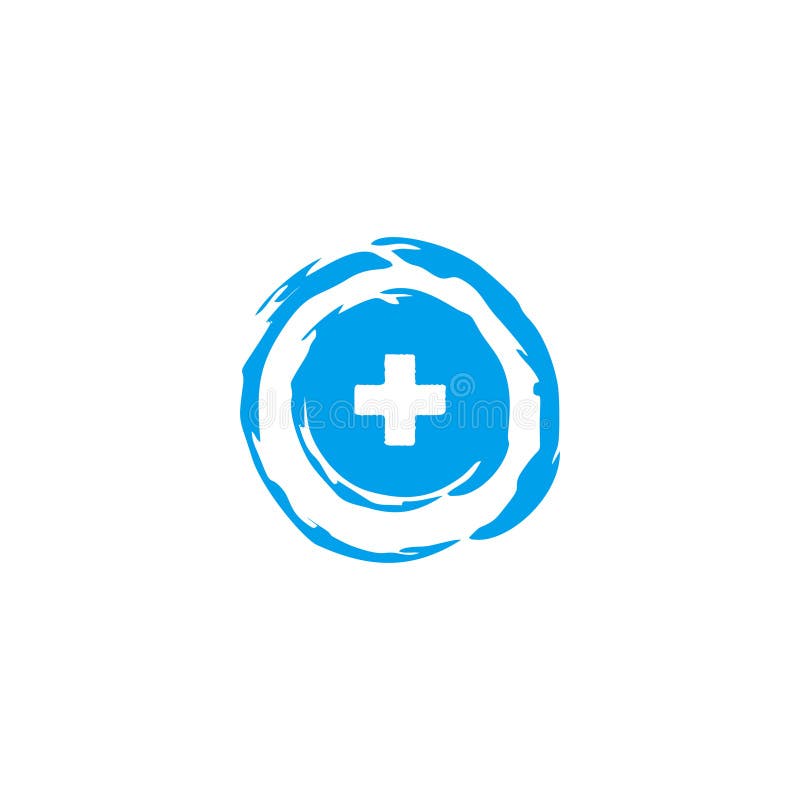 Plus Medical Circle Water Pure Health Logo Vector Stock Vector ...