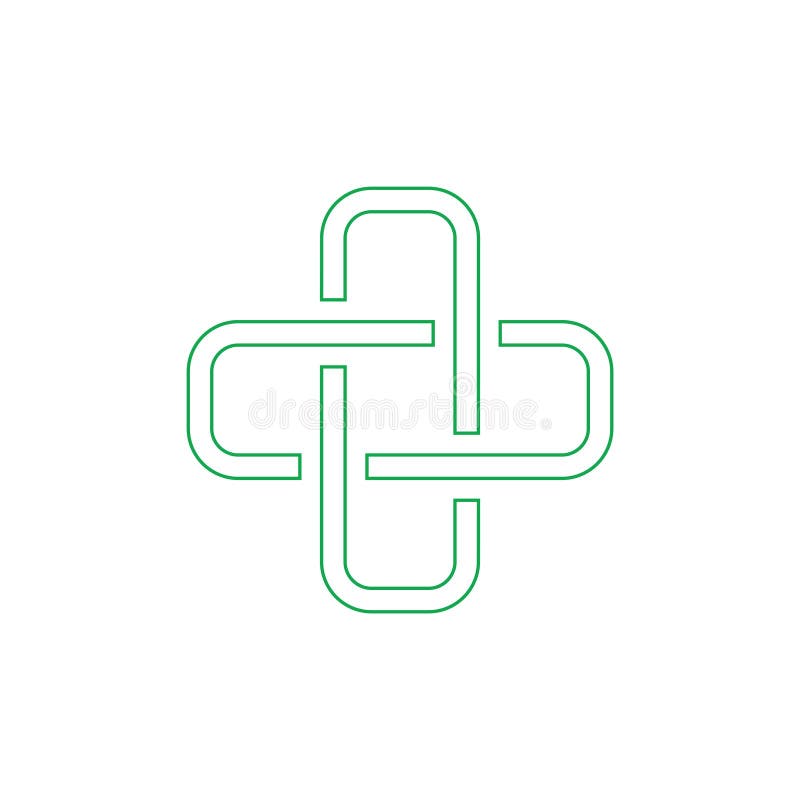 Plus Medical Line Logo Vector Stock Vector - Illustration of life ...