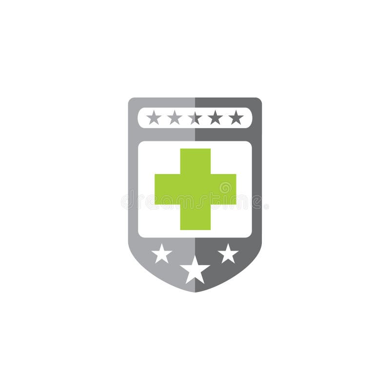 Plus Medical with Shield Logo Vector Stock Vector - Illustration of ...