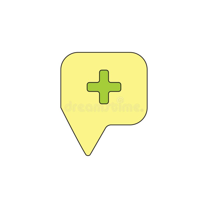 Plus and Bubble. Logotype. Template. Vector Illustration. Stock Vector ...