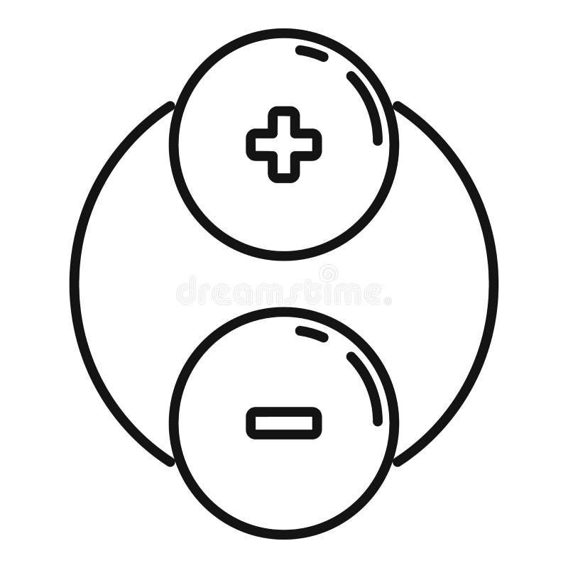 Outline Electrolysis Vector Icon. Isolated Black Simple Line Element Illustration from Industry ...
