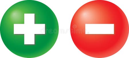 Plus and minus stock vector. Illustration of background - 42079033