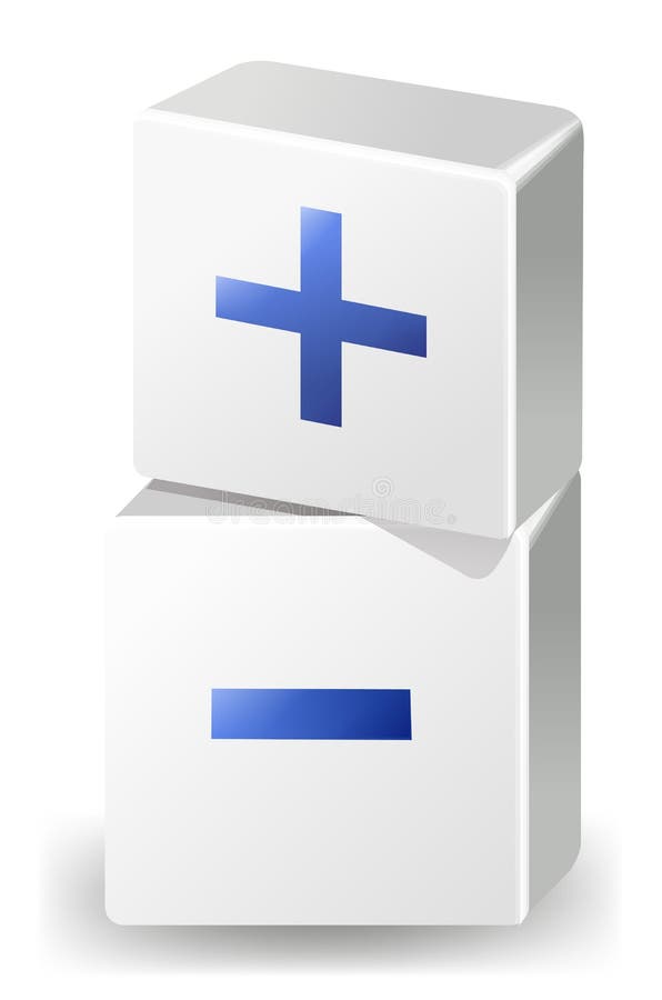 Plus or minus graphic stock illustration. Illustration of empty - 47420757