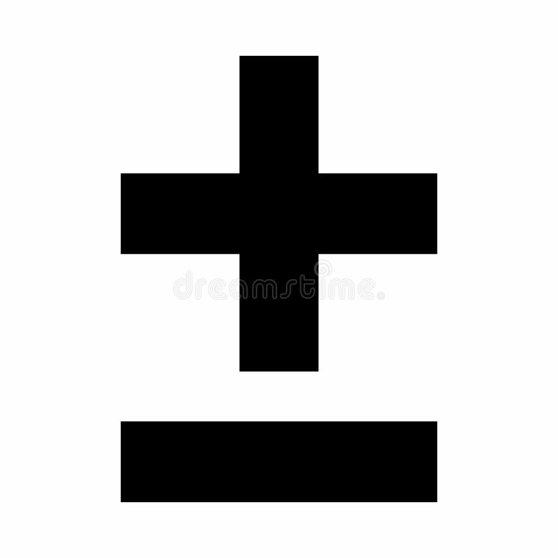 Plusminus Sign Stock Illustrations – 2 Plusminus Sign Stock ...