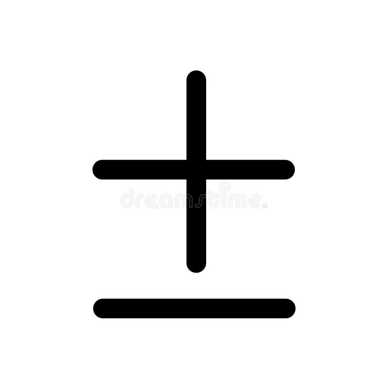 Plus and Minus Symbol. Plus and Minus Icon Vector Stock Vector ...