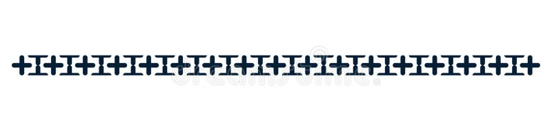 Plus Pattern Border Design. Vector Illustration Decorative Design Stock ...