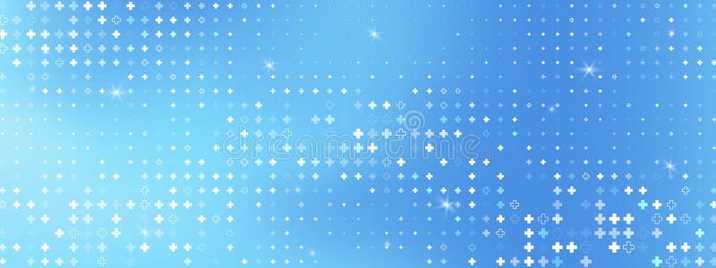Plus Pattern on Gradient Background. Abstract Medical Design with ...
