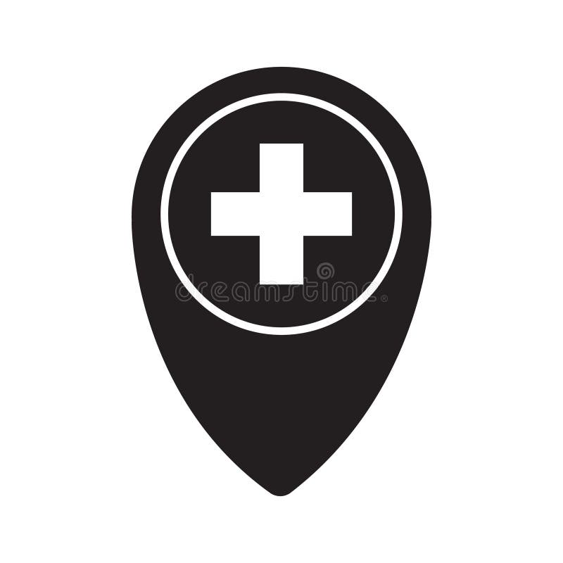 Plus Point Vector Glyph Colour Icon Silhouette Isolated on Stock Vector ...