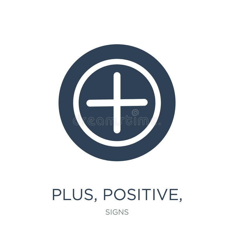 Plus, Positive, Add, Icon in Trendy Design Style. Plus, Positive, Add ...