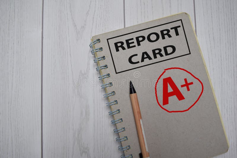Report card stock photo. Image of grades, performance - 21234830