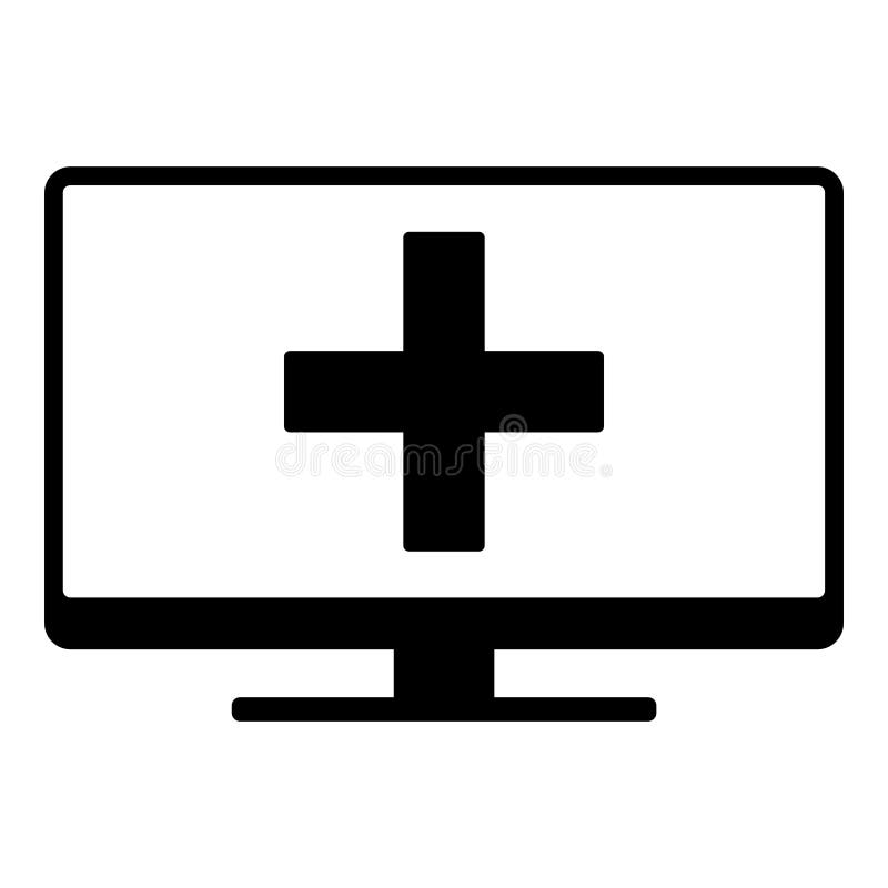 Plus and screen stock vector. Illustration of display - 168422154