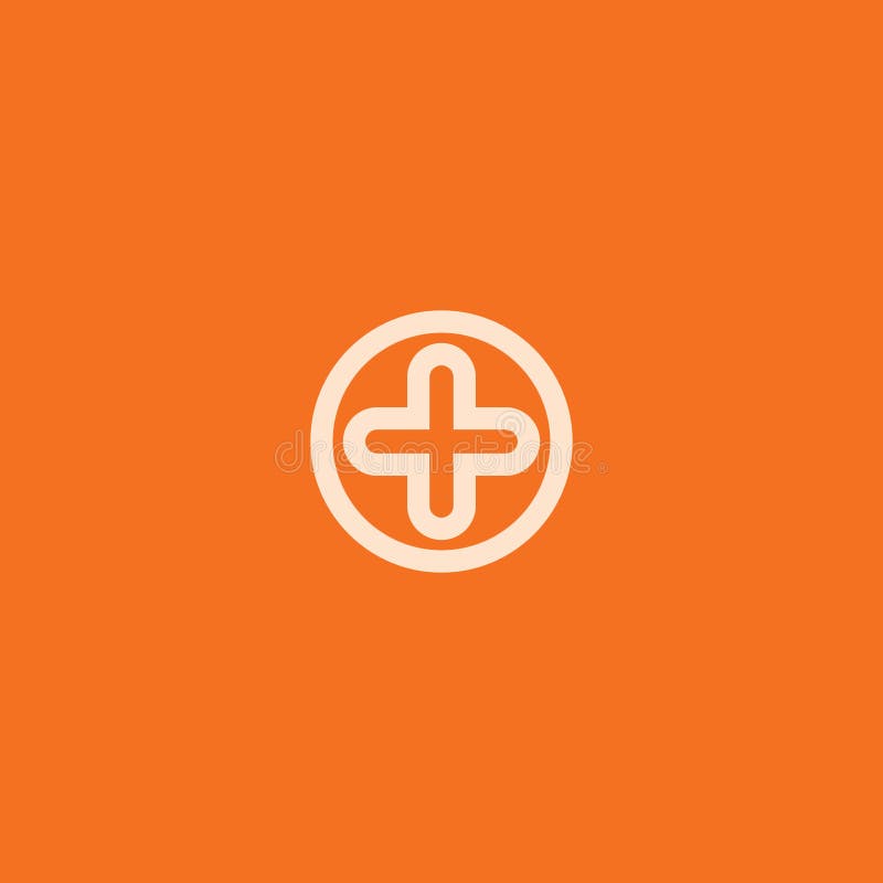 Plus Screw. Vector Illustration Decorative Design Stock Vector ...