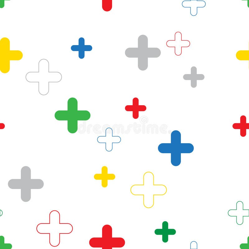 Plus seamless pattern stock vector. Illustration of abstract - 20412375