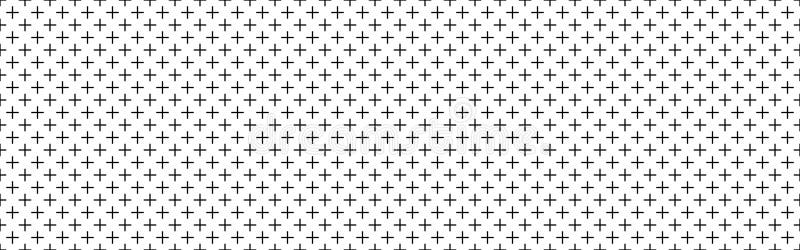 Plus Seamless Pattern. Simple Geometric Cross Texture. Graphic Cross ...