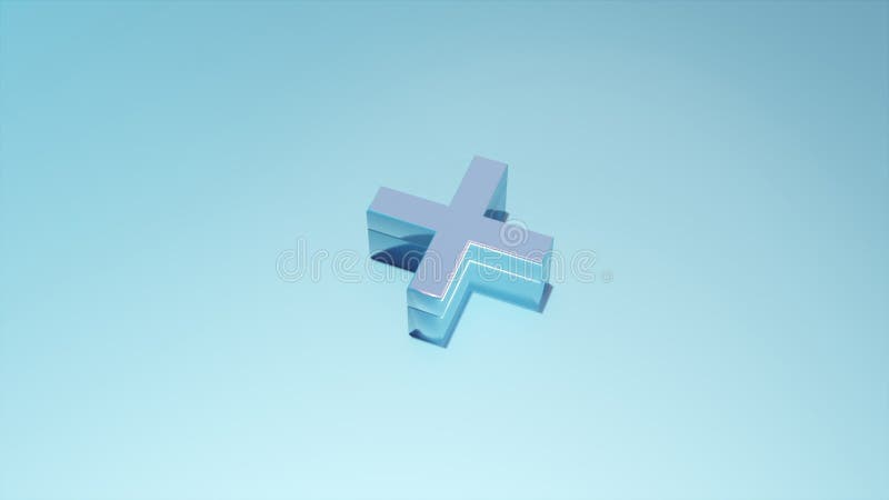 Blue plus sign stock illustration. Illustration of glow - 272975709