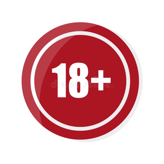 18 Plus Sign for Concept Design. Sign Forbidden. Vector Illustration ...