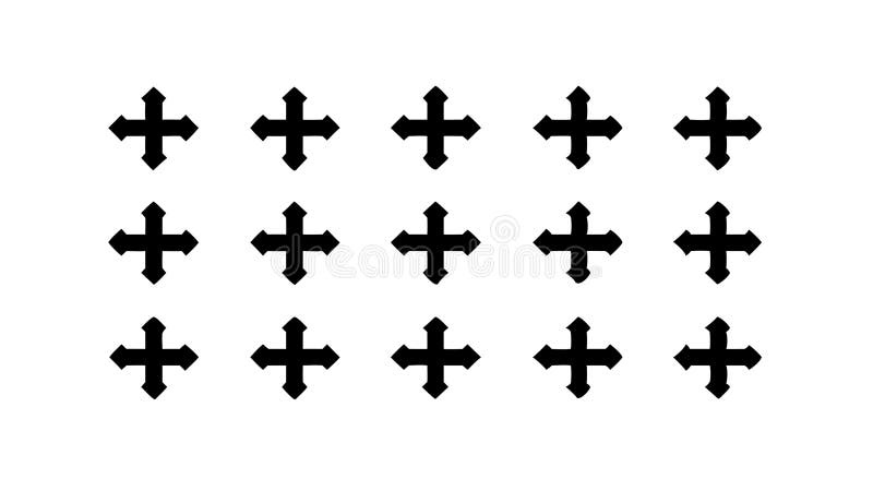 Plus Sign Cross Pattern Positive Addition Grid Simple Vector Graphic ...